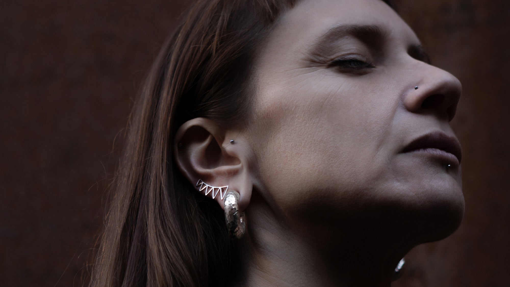 Tribu Jewellery | Ear Climbers | Silver, Brass, Stones, Nickel Free ...