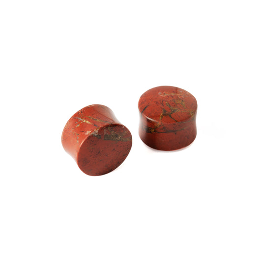 Brecciated Red Jasper Plugs | Stretched Ears Jewellery - Tribu
